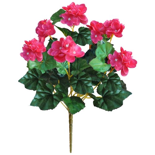 Искусственные цветы Бегония розовая В-00-72-1 /Искусственные цветы для декора/Декор для дома