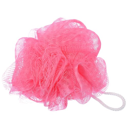 Мочалка для душа "Бант" малая, цветная, d-10 см, 20 г, soft, 5 цветов. для бани и сауны "Банные штучки" /для душа/массажная/тела/бани