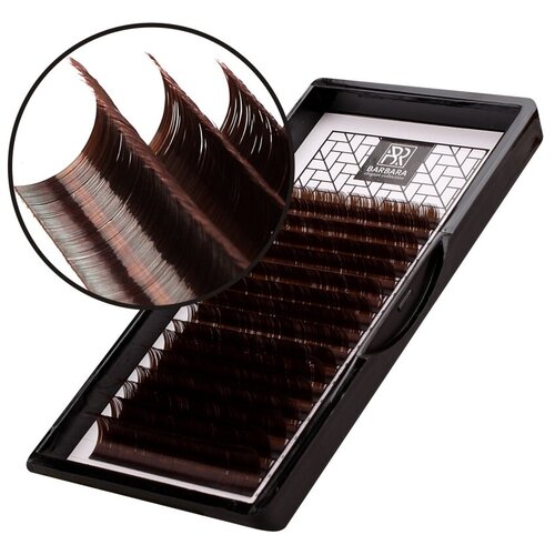 Ресницы «Горький шоколад» BARBARA микс (Изгиб: L+, Толщина: 0.10, Микс длин: 7-12мм)