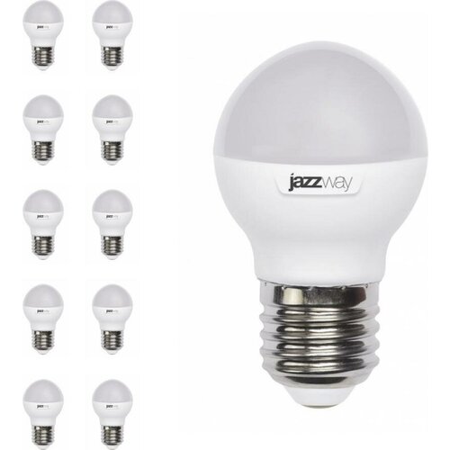 Светодиодная лампа JazzWay PLED Power 9W 4000K 820Лм E27 шар (комплект из 10 шт)