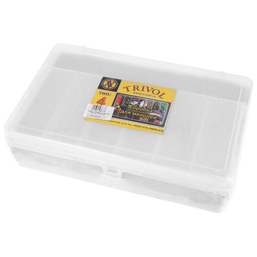 Коробка "Тривол" для мелочей пластик №4 прозрачный