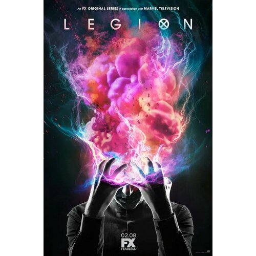Плакат, постер Legion, сериал, 2017. Легион на холсте, размер 30х42см