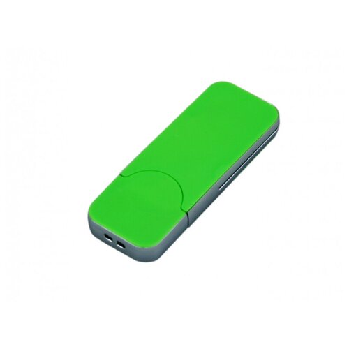 Пластиковая флешка для нанесения логотипа в стиле iphone (4 Гб / GB USB 2.0 Зеленый/Green I-phone_style Flash drive Недорого)