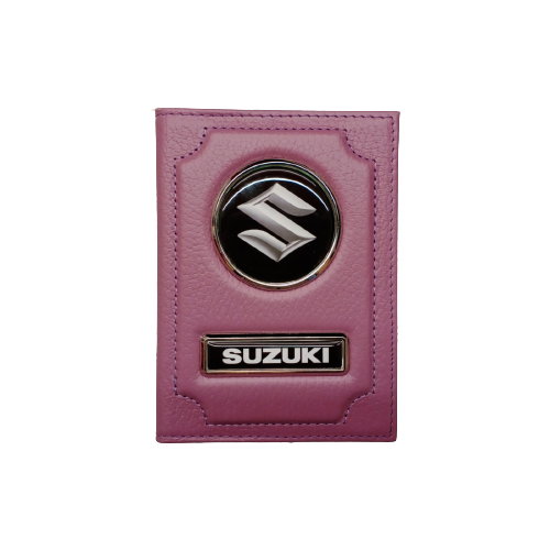 Обложка для автодокументов SUZUKI 1-6-907, розовый