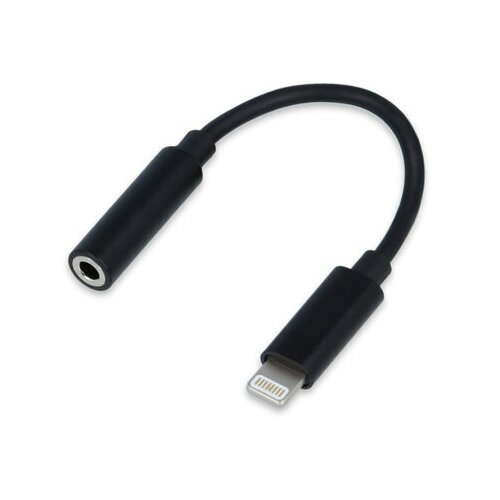 Переходник USB Cablexpert CCA-LM3.5F-01, Lightning/Jack3.5F, для передачи аудиосигнала, черный
