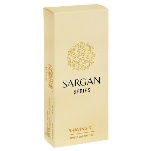 Набор бритвенный "Sargan" (бритва с двумя лезвиями, крем для бритья, 10г.) картон