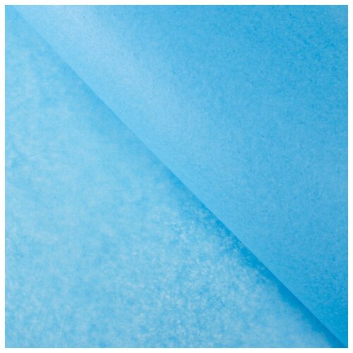 Бумага упаковочная тишью, голубая, 50 см х 66 см 10 шт