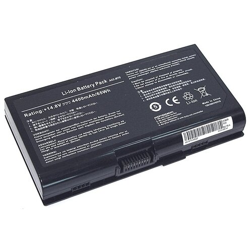 Аккумуляторная батарея для ноутбука Asus M70 14.4V 5200mAh OEM черная