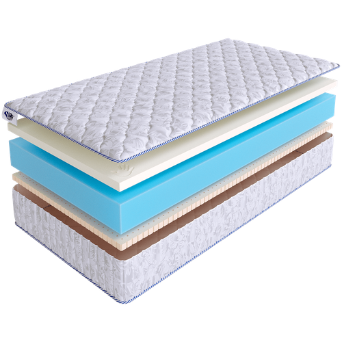 Беспружинный ортопедический матрас SkySleep ROLLER Cotton Memory-Latex 20 на диван кровать 105x180