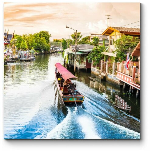 Модульная картина Путешествие по каналам Бангкока60x60