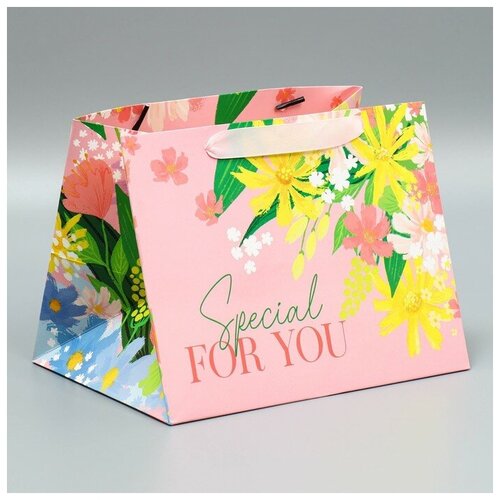 Дарите Счастье Пакет подарочный с широким дном «Special for you», 25 × 19 × 18 см