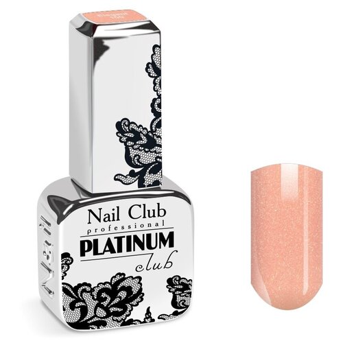 Nail Club professional Эмалевый гель-лак для ногтей с липким слоем PLATINUM CLUB 100 Elegant, 13 мл.
