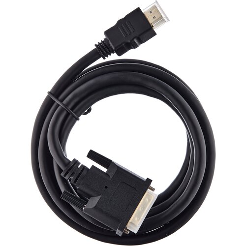 Кабель-переходник AKASA DVI-D to HDMI с позолоченными коннекторами, 2 м AK-CBHD06-20BK