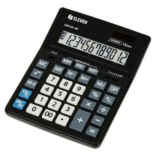 Калькулятор настольный Citizen Business Line CMB, 12 разр, двойное питание, 100*136*32мм, черный CMB1201-BK