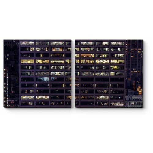 Модульная картина Окна Нью-Йорка60x30