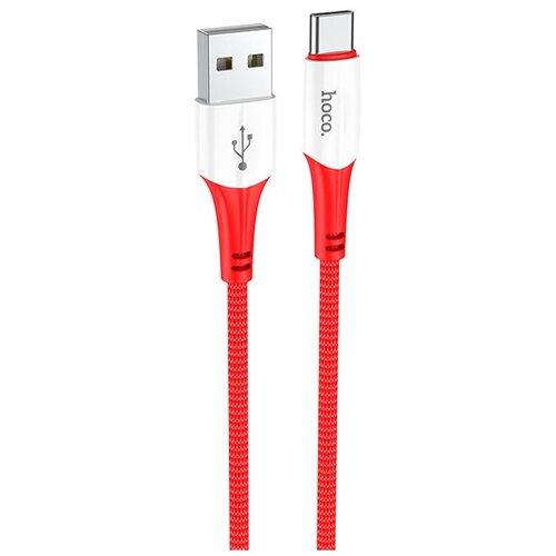 Кабель Hoco Кабель HOCO X70 Ferry charging data cable for Type-C 1M, 3.0А, blue, 1 м, 1 шт., красный