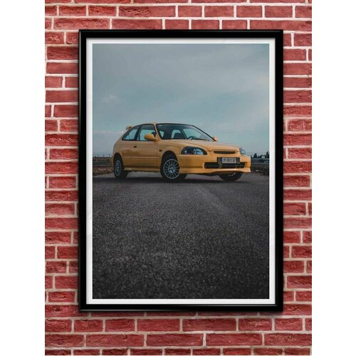 Плакат, Постер Honda Civic (А3 постер на стену)4