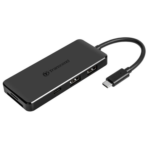 Концентратор USB Type-C Transcend HUB5C 4 х USB 3.0 SD/SDHC microSD 2 х USB Type-C черный