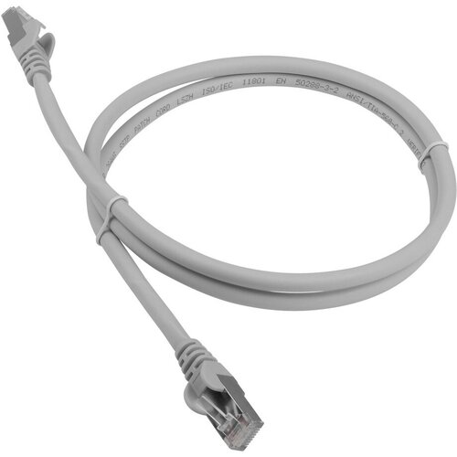 Патч-корд Lanmaster LAN-PC45/S6A-0.5-GY FTP вилка RJ-45-вилка RJ-45 кат.6А 0.5м серый LSZH (уп:1шт)