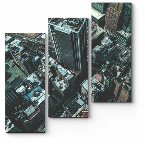 Модульная картина Пролетая над Нью-Йорком110x117