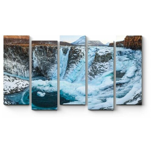 Модульная картина Водопад в плато Путорана 180x104