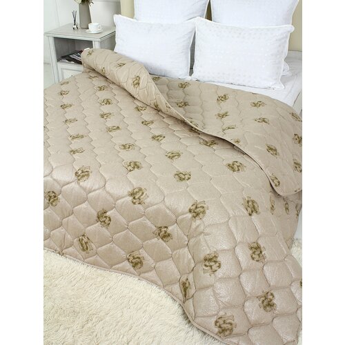 Одеяло "Верблюжья шерсть" полновесное, Евро размер, в поплексе, плотность 300 г/м2