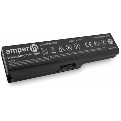 Аккумуляторная батарея Amperin для ноутбука Toshiba Satellite L750 11.1V 4400mAh (49Wh) AI-PA3634