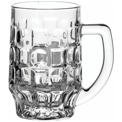 Набор кружек для пива, 2 шт, объем 500 мл, фактурное стекло, "Pub", PASABAHCE, 55289 605210
