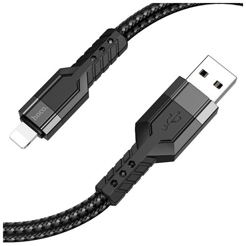 Кабель HOCO U110 Type-C charging data cable 1.2M, 3.0А, black