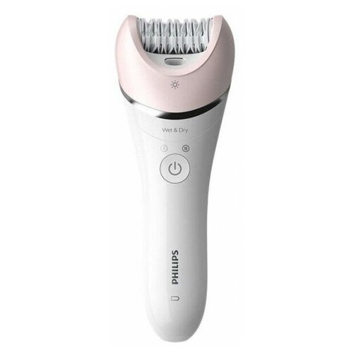 Эпилятор Philips BRE721 Epilator Series 8000 белый/розовый