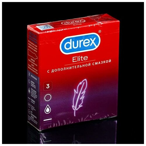 Презервативы Durex Elite, сверхтонкие, 3 шт