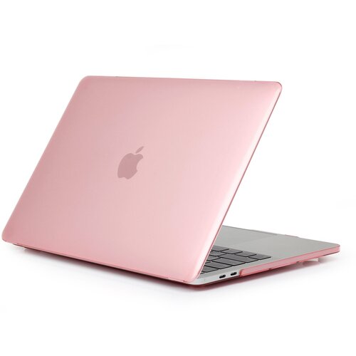 Чехол для ноутбука Apple Macbook Pro 13.3 A1706 / A1708 / A1989 / A2159 / A2289 / A2251 (2016-2021 года) - розовый, глянец