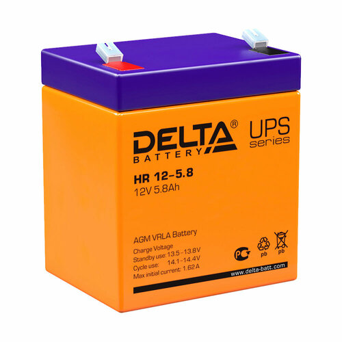 Аккумуляторная батарея Delta (HR 12-5.8) 12 В AGM 5,4 Ач