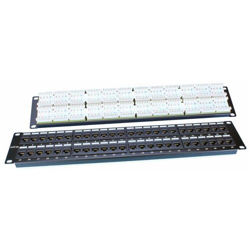 Патч-панель Hyperline (PP3-19-48-8P8C-C5E-110D) 19" 2U 48xRJ45 кат.5E UTP