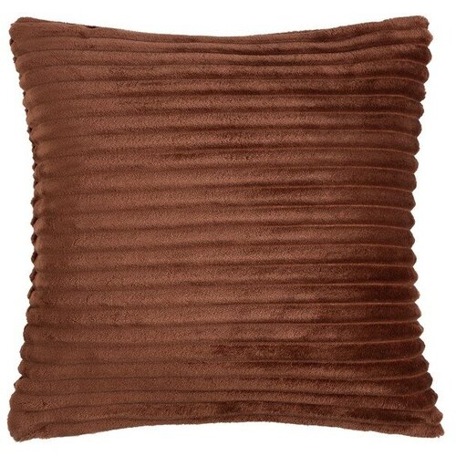 Чехол на подушку Этель цв. коричневый,40 х 40 см, велсофт, 100% п/э