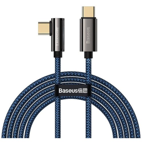 Кабель Baseus Legend Series Elbow Fast Charging Data Cable Type-C to Type-C 100W 2m (CATCS-A01, CACS000703) (blue)