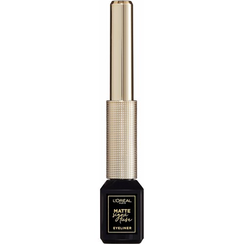 L'OREAL Подводка жидкая для глаз Matte Signature матовая, 3 мл, 01 Графитовый