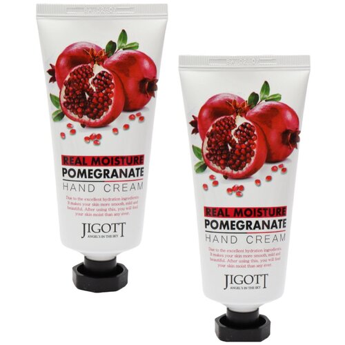 JIGOTT Набор увлажняющих кремов для рук с экстрактом граната Real Moisture Pomegranate Hand Cream 2*100 мл.
