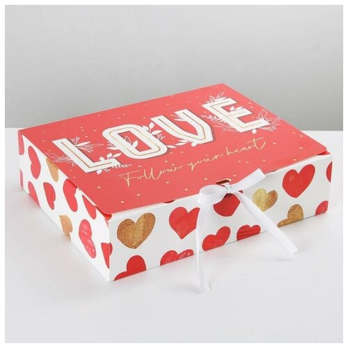 Коробка складная подарочная LOVE, 31 × 24,5 × 9 см