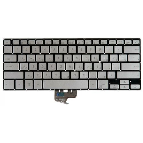 Клавиатура для ноутбука Asus NX500JK серебристая (0KNB0-D620RU00)