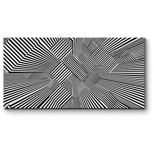 Модульная картина Трехмерный лабиринт 70x35