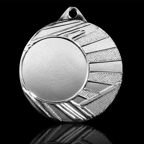 Медаль под нанесение «2 место», серебро, без ленты, d = 4 см