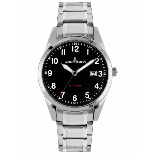 Наручные часы JACQUES LEMANS 1-2002Q, серебряный, черный