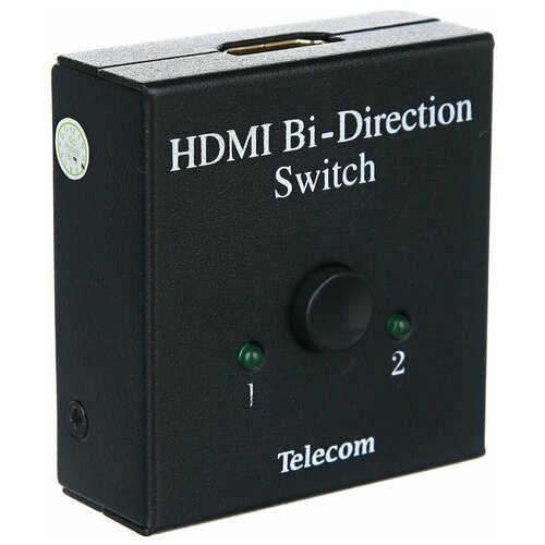 Разветвитель HDMI 2-->1, переключатель HDMI 1-->2, двунаправленный, Telecom
