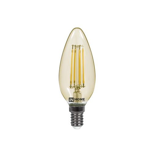 Лампа ASD LED-СВЕЧА-deco 7Вт Е14 3000К 630Лм золотистая IN HOME