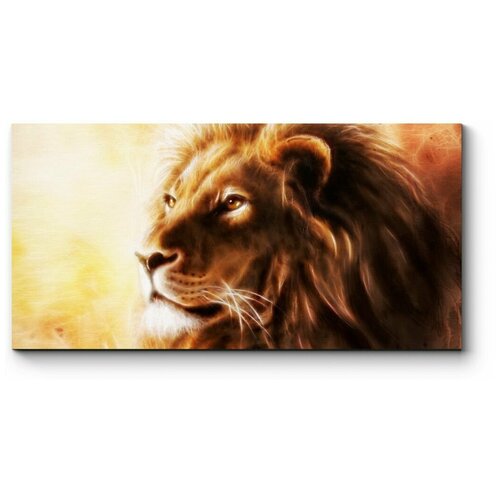 Модульная картина Великий и могучий лев 180x90