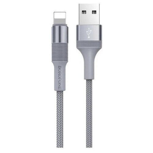 Кабель USB Lightning BX21 1M Borofone серый