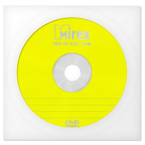 Носители информации DVD-R, 16x, Mirex, конверт/1, UL130003A1C