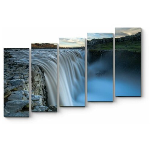 Модульная картина Неземная красота водопада 140x98