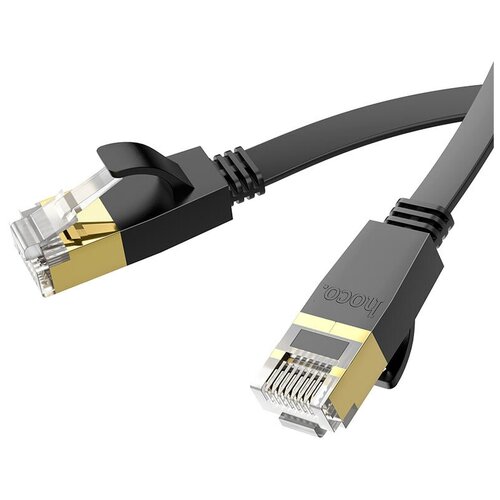 Кабель для интернета Патч-корд плоский Hoco US07 Gigabit RJ45 CAT.6 10m